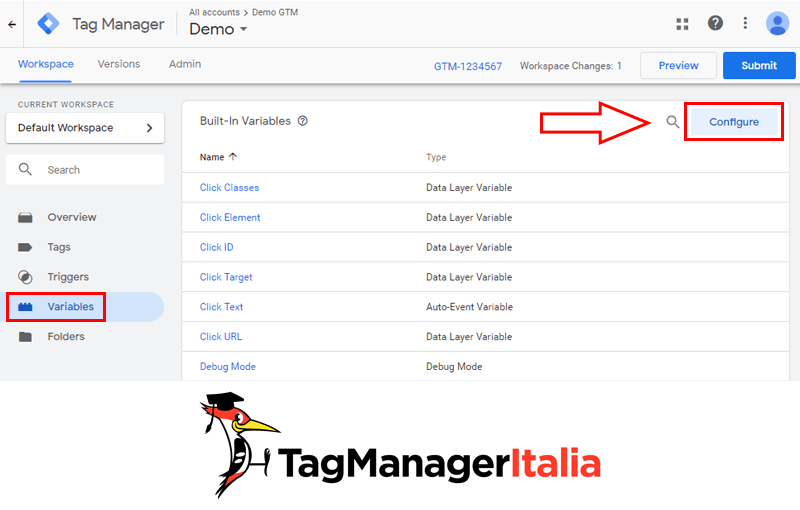 Guida Base: Come Attivare le Variabili Integrate in Google Tag Manager Guida Base: Come Attivare le Variabili Integrate in Google Tag Manager