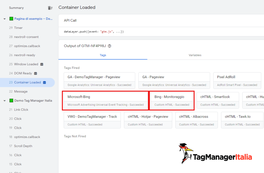 Configurare le conversioni di Microsoft Ads UET con Google Tag Manager